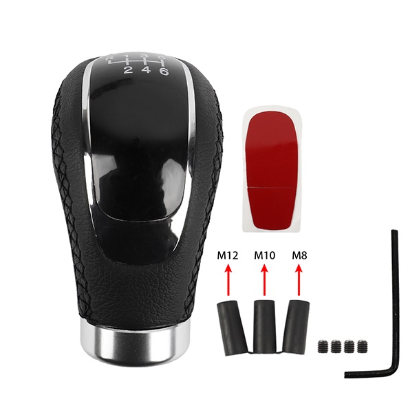 JDMGRAM Leather Car Gear Knob Manual Universal JDM Style Auto Speed ...