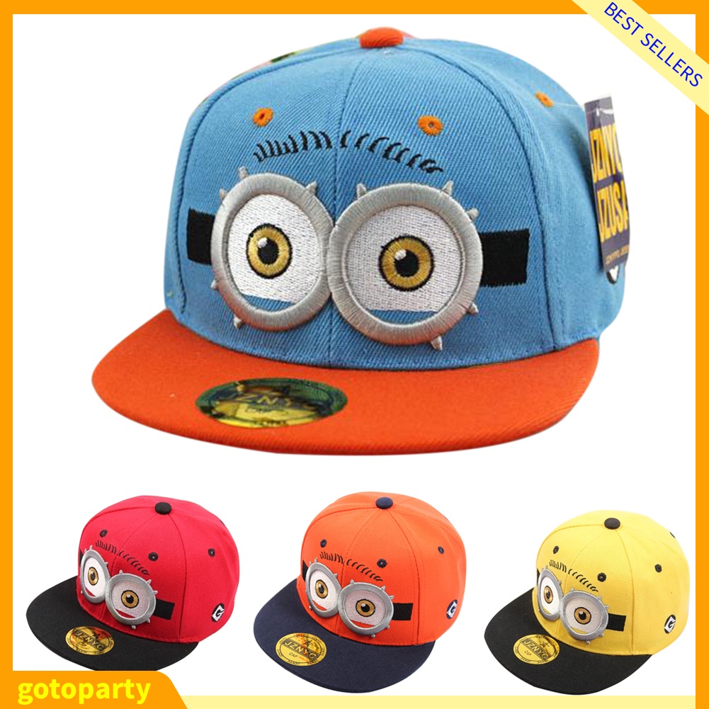 GOTO-H Cartoon Minions Embroidery Kids Adjustable Baseball Cap Snapback ...