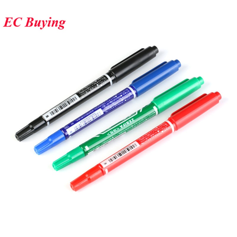 2pcs CCL Anti-etching PCB Circuit Board Ink Marker Double Pen Red Black ...
