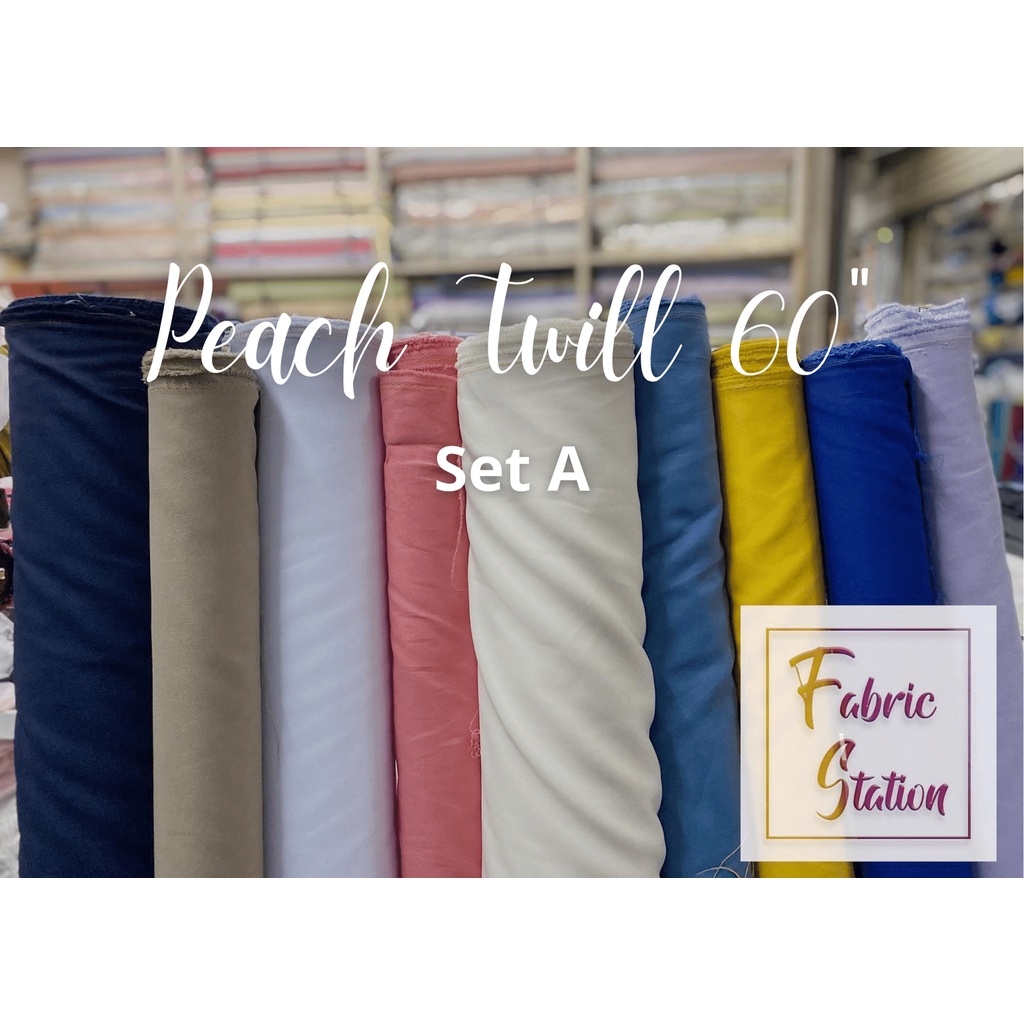 Peach Twill Fabric 60" SET A for Uniforms and Scrub Suits | Shopee ...