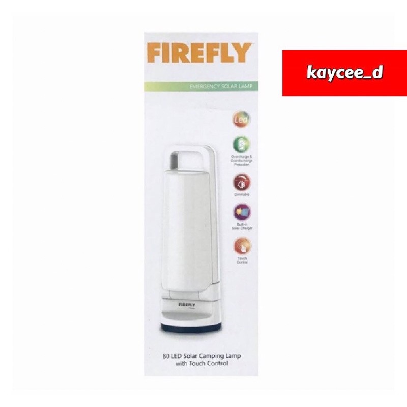 Firefly 80 LED Solar Camping Lamp with Touch Control- FEL-435 | Shopee ...