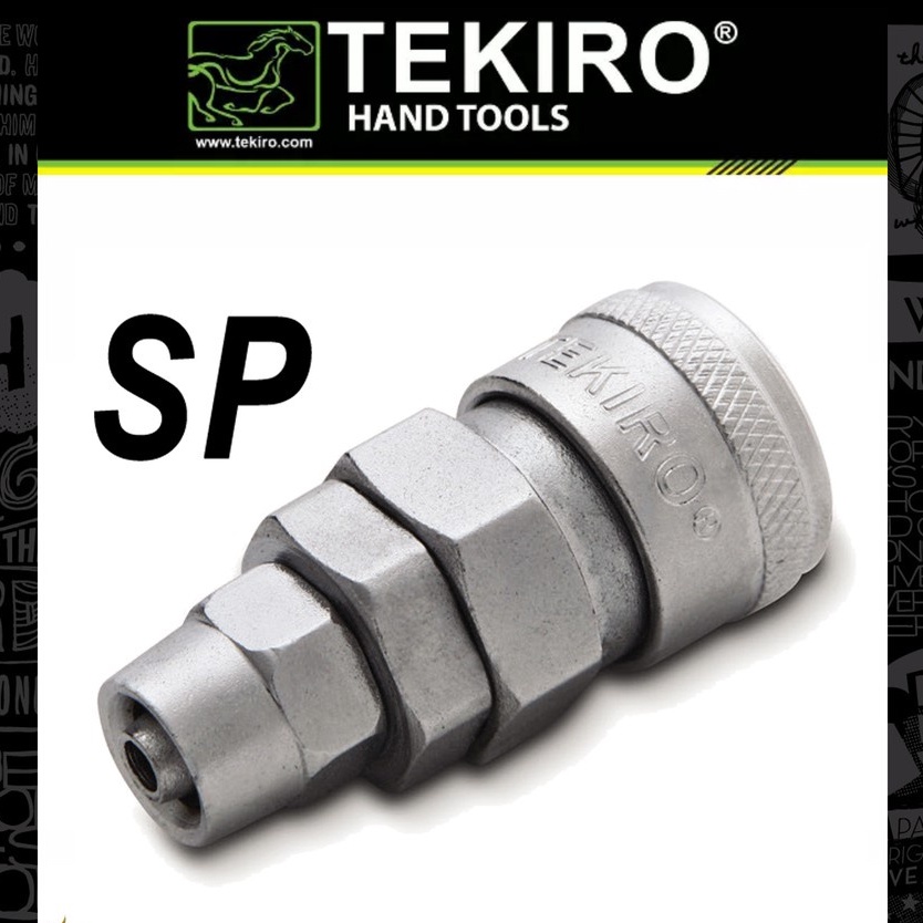 Tekiro 2-step Air Hose Coupler - 2-Touch Quick Coupler 20/30/40 (SP ...