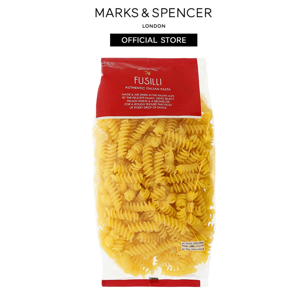 M&S Fusilli Authentic Italian Pasta | Shopee Philippines