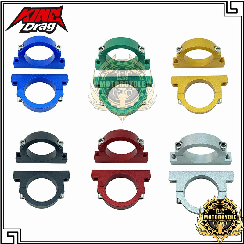 King Drag Alloy Bracket Front Fender Clamps Mudguard Universal Lubang ...
