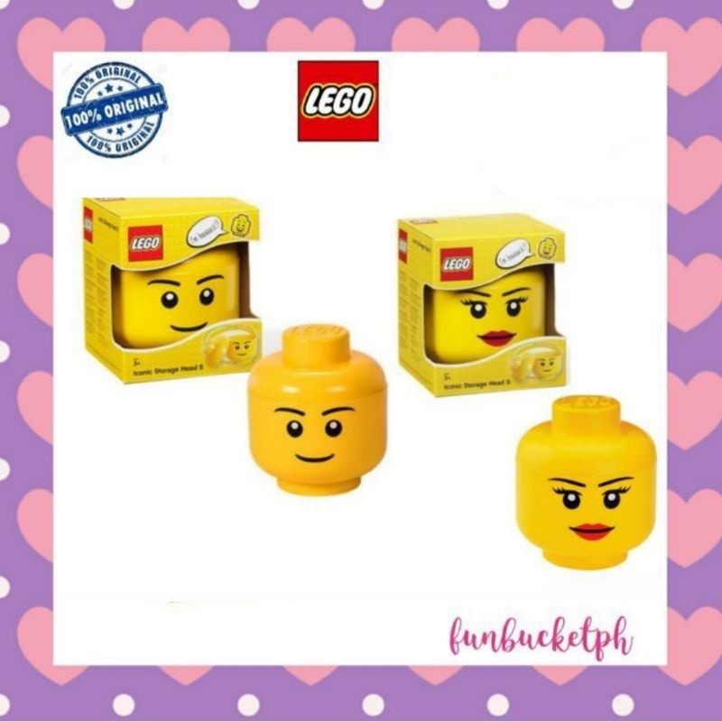 Original Lego Storage Head Small | Shopee Philippines