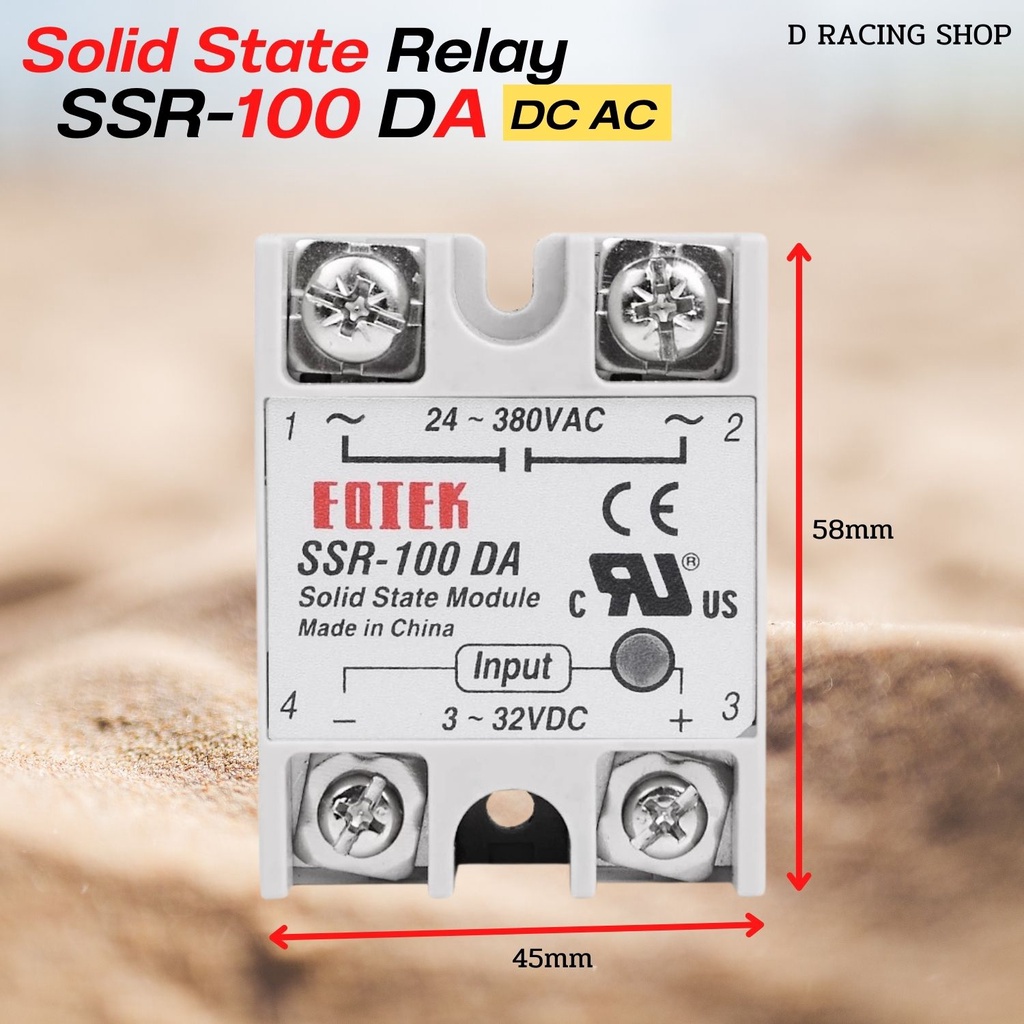 Have SOLID STATE RELAY Current 100A SSR-100DA 100A | Shopee Philippines