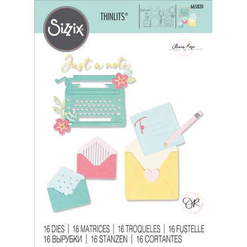 Sizzix Thinlits Die Set 16PK - You've Got Mail by Olivia Rose | Shopee Philippines
