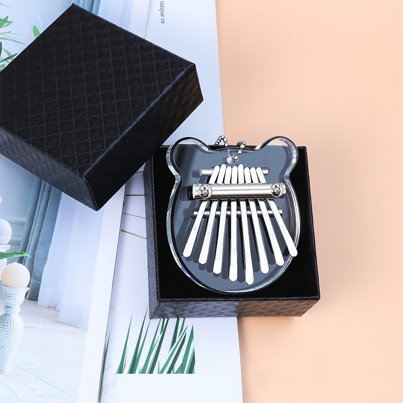 8 keys mini Kalimba transparent bear crystal kalimba Thumb Piano ...