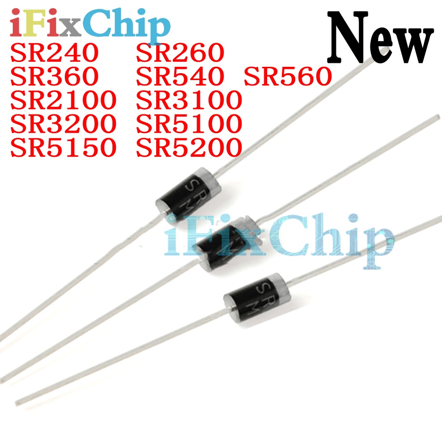 20PCS Schottky Rectifier Diode SR240 SR260 SR360 SR540 SR560 SR2100 ...