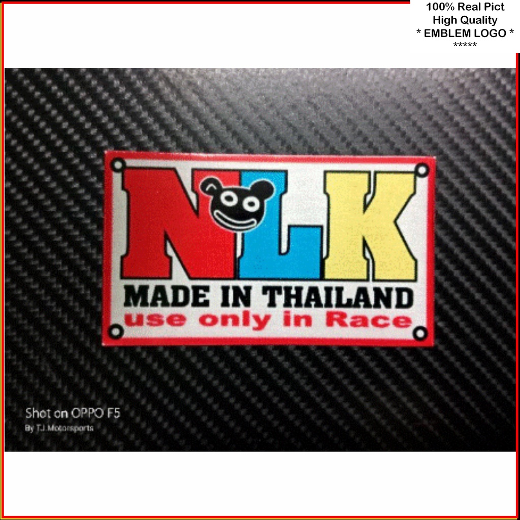Nlk Exhaust emblem logo/Aluminum rivet nlk emblem NOT STICKER | Shopee ...
