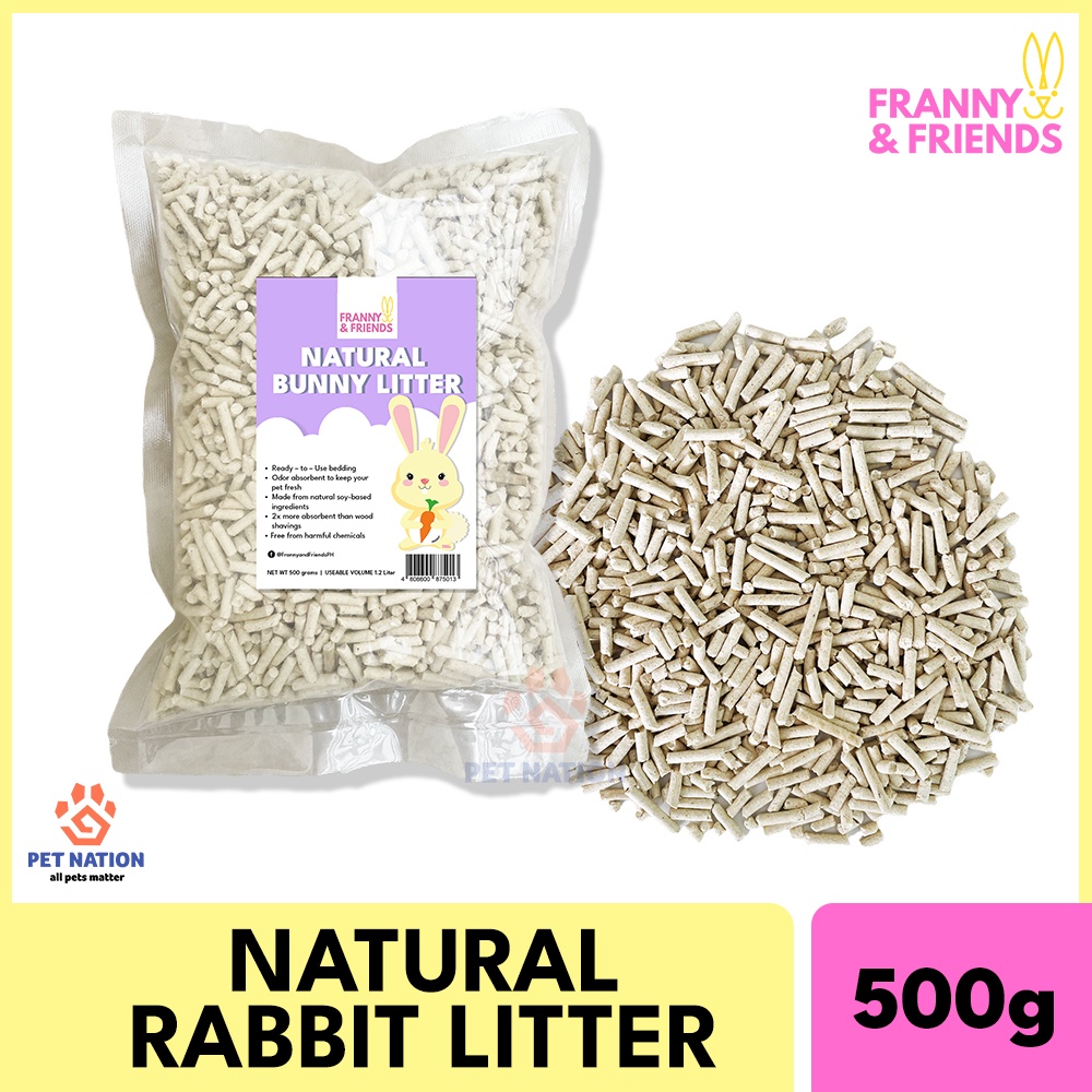 Franny & Friends Natural Rabbit Litter 500g Rabbit Bedding Odor Control ...