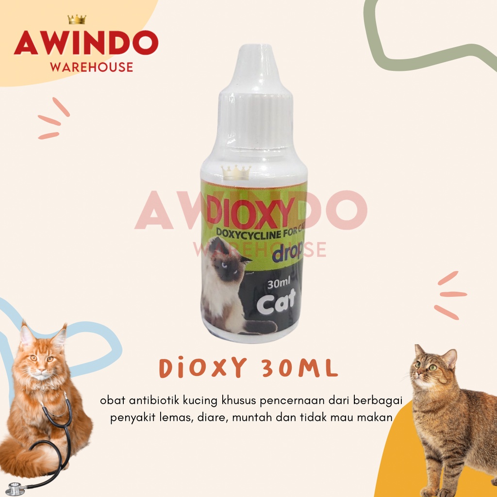 Dioxy 30ML - Cat Digestive Antibiotic Medicine For Vomiting Diarrhea ...