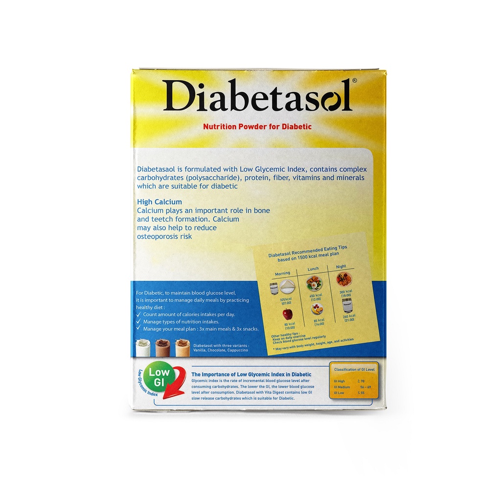 DIABETASOL Vanilla Flavour 600g | Shopee Philippines