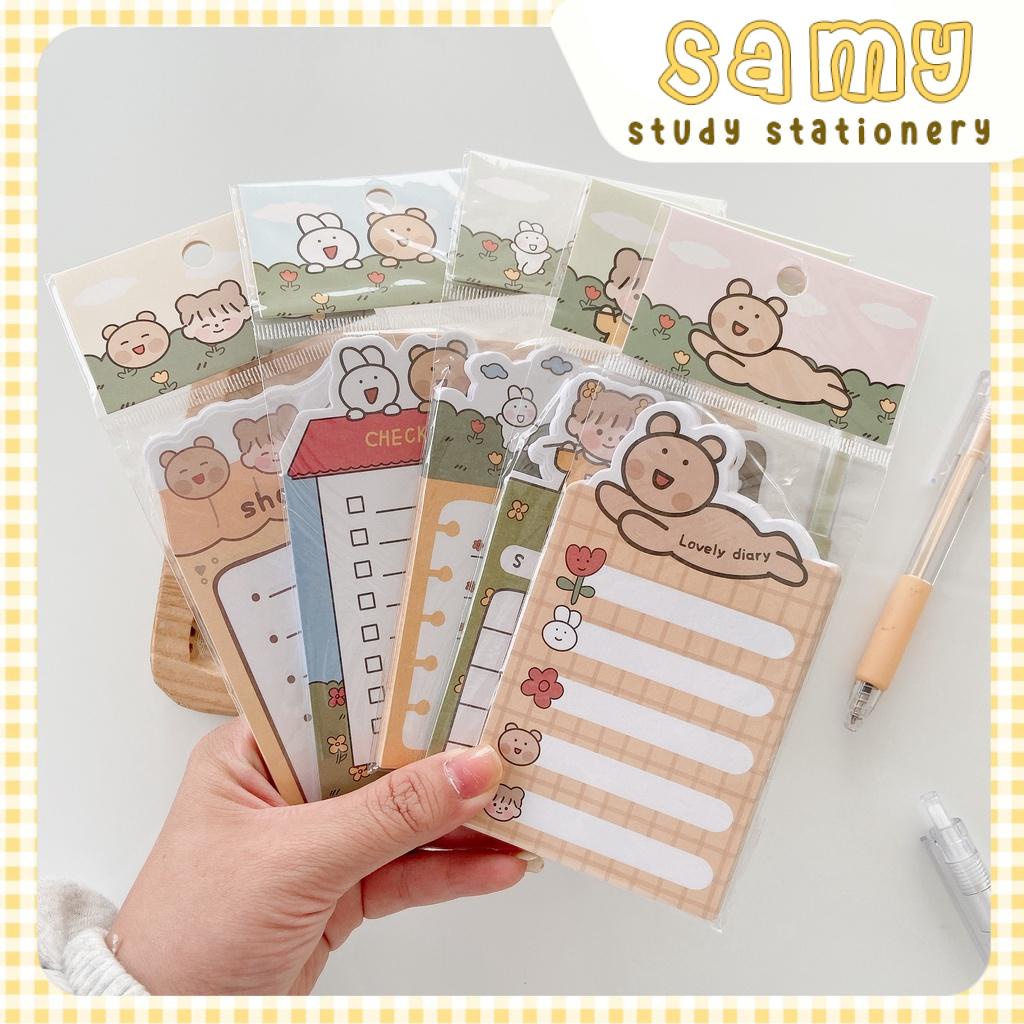 30 CUTE CARTOON THEME NOTE PAPER | Shopee Philippines