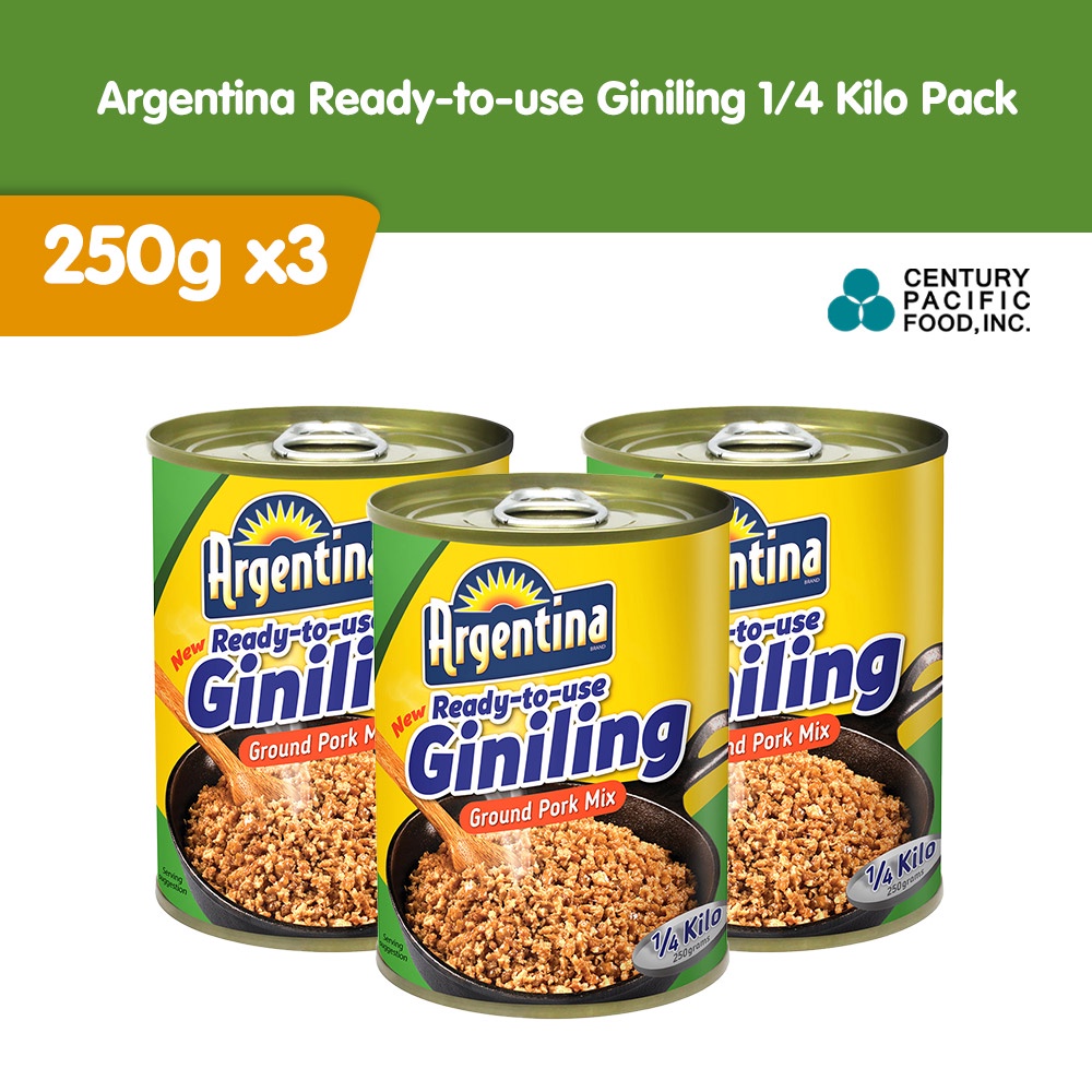 Argentina Ready-to-Use Giniling 1/4 Kilo (250g) Pack of 3 | Shopee ...