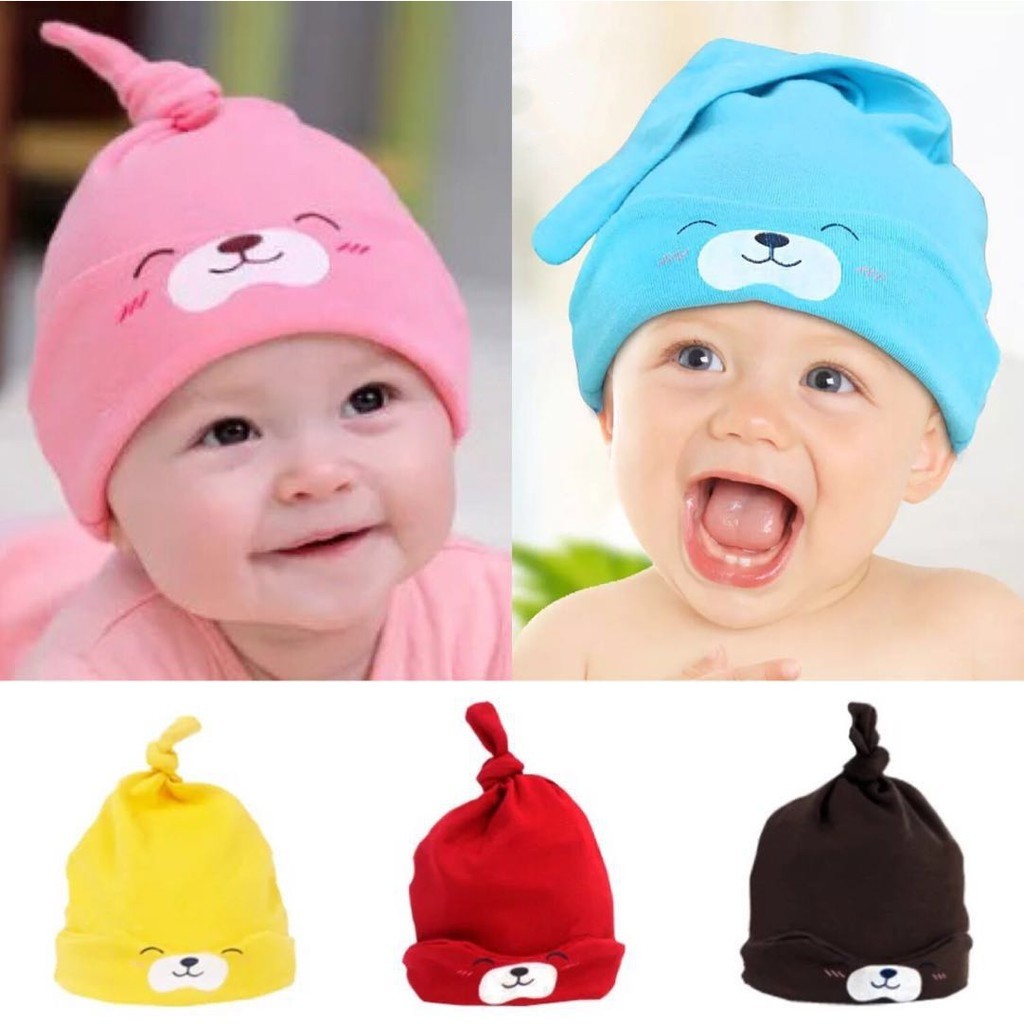 Cute Baby Fashion Bonnet hat Suitable For 0-24 Months | Shopee Philippines