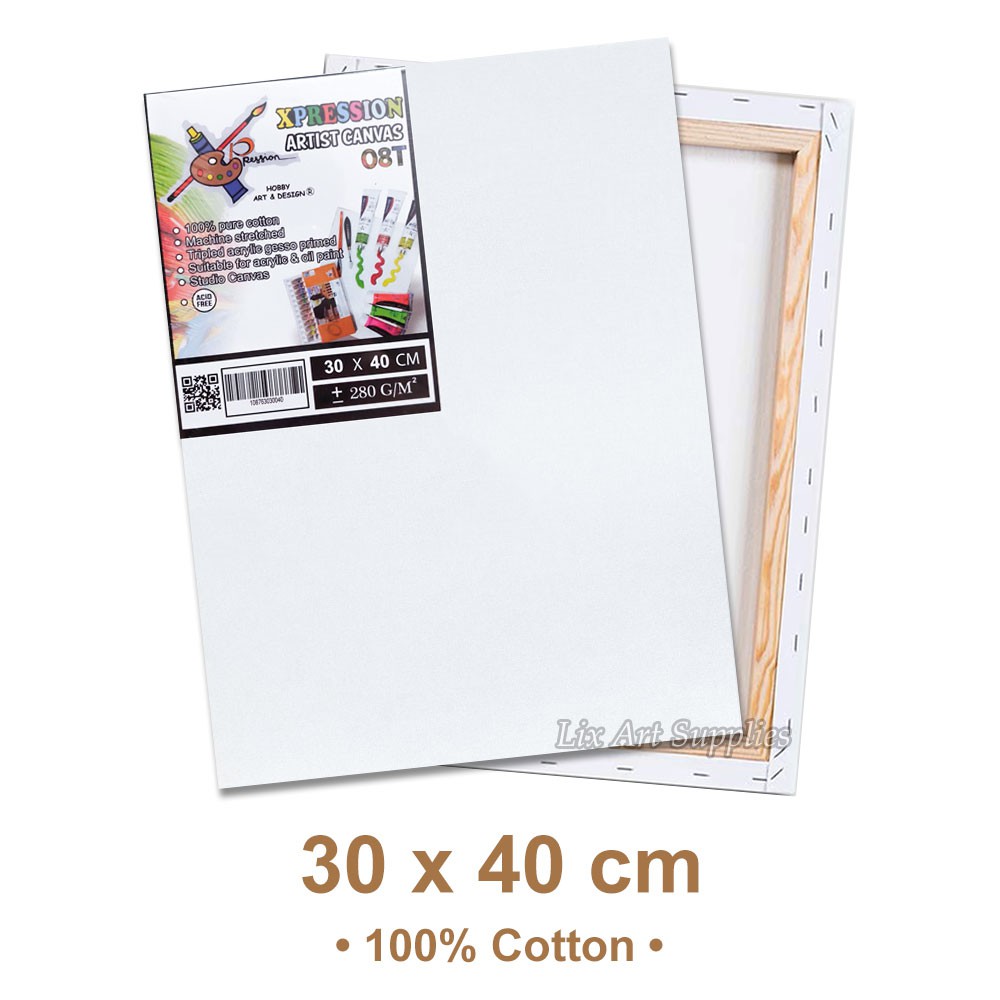 Xpression Stretched Canvas 30 x 40 cm - 100% Cotton | Shopee Philippines