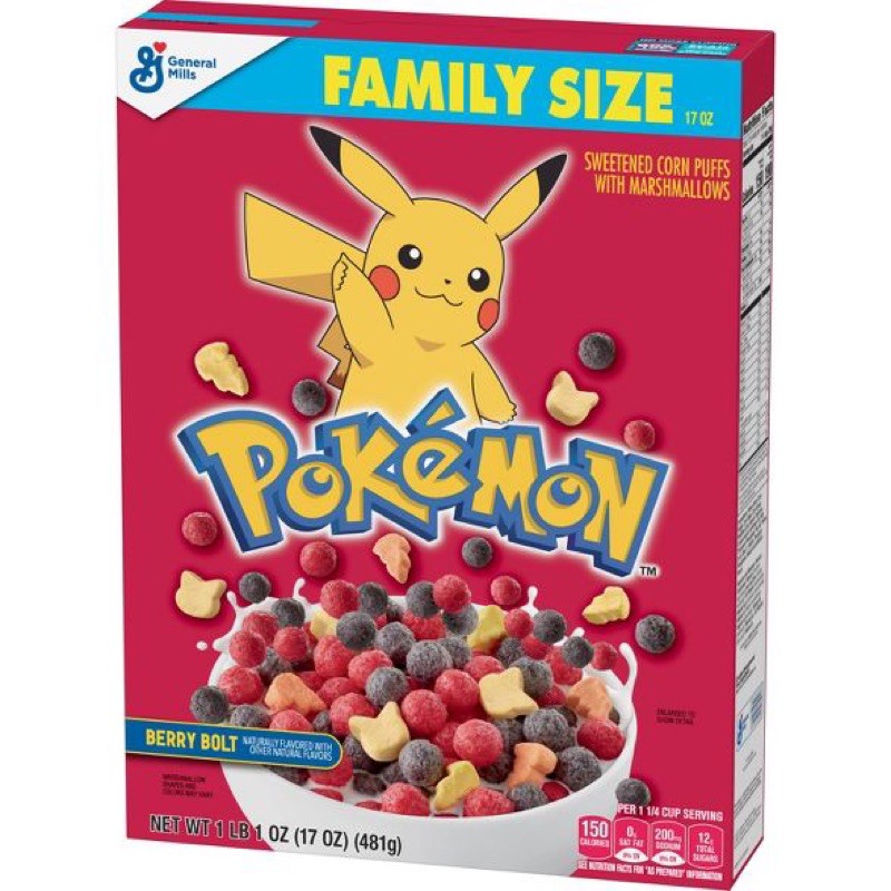 General Mills Pokemon Cereal Family Size 481gr Imported Cereal Limited ...