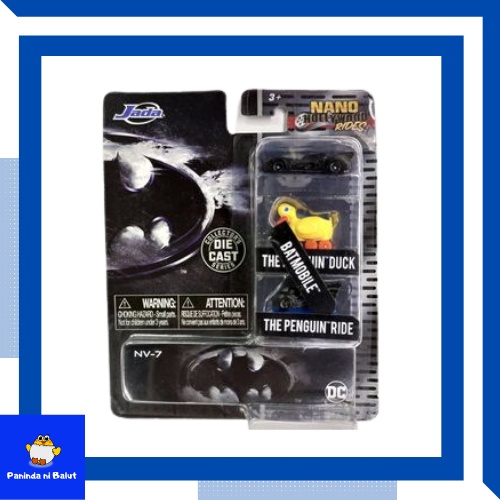 JADA NANO 1.65" BATMAN BATMOBILE, PENGUIN DUCK, & PENGUIN RIDE DIE-CAST ...