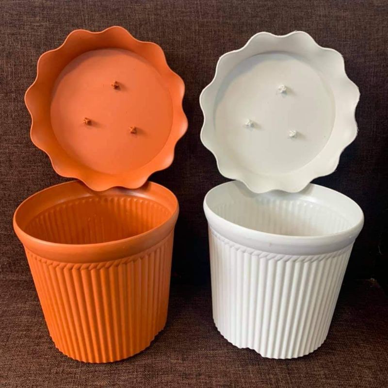 plant Pots with plate for indoor and garden | Shopee Philippines
