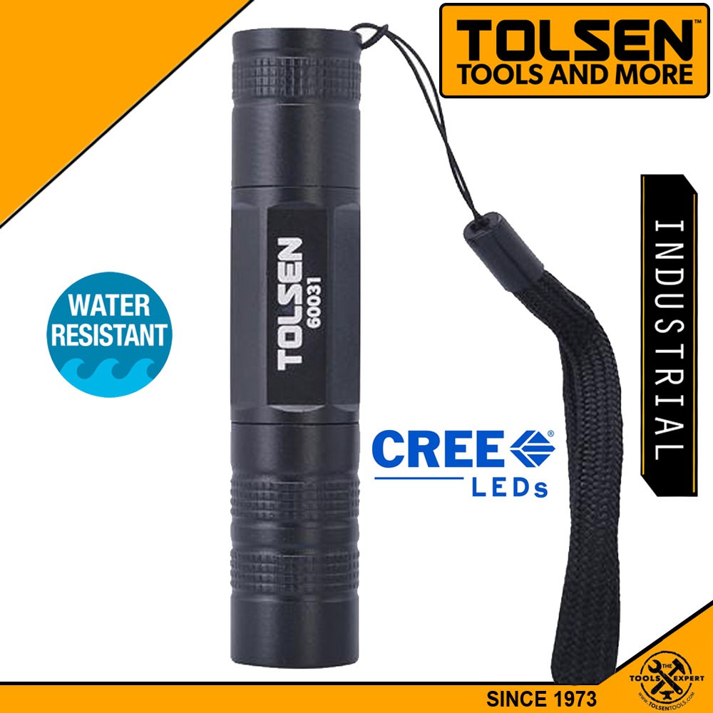 Tolsen Industrial LED Flashlight (20 x 97.5mm) 60031 | Shopee Philippines