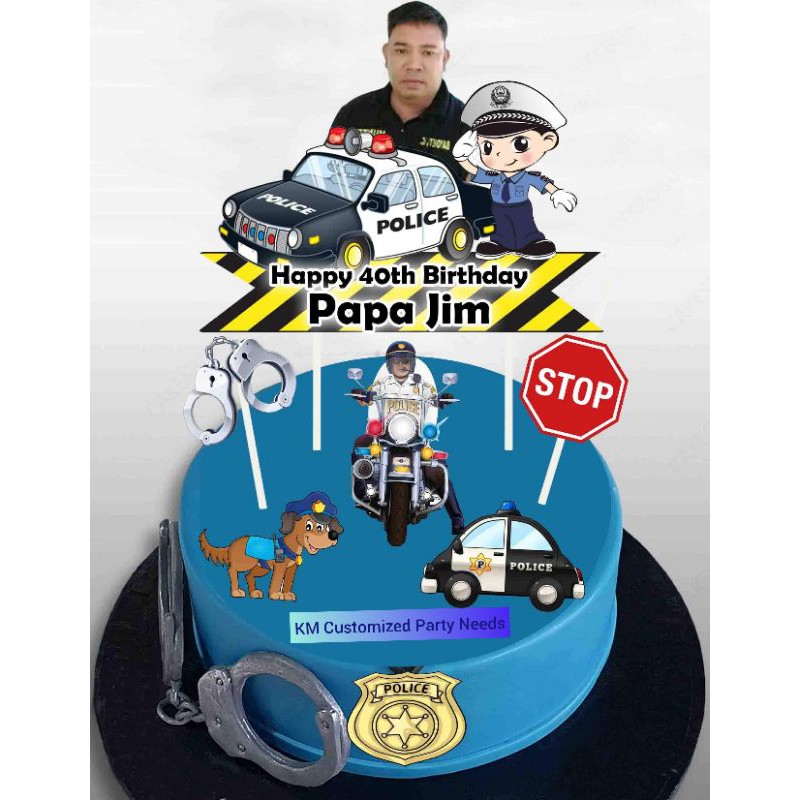 Police Customized Cake Topper | Shopee Philippines