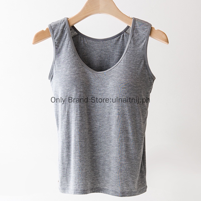 M-3XL Japan Sleeveless vest,women's white black grey basic top | Shopee Philippines