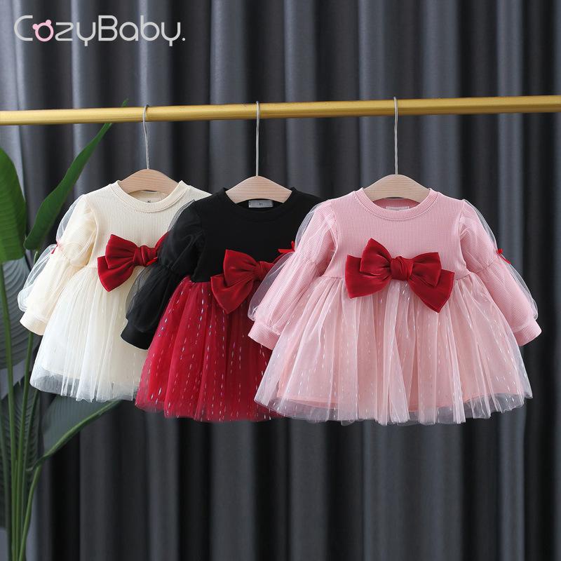 Baby Girls Dress Princess Dress Spring and Autumn Mesh Dress Korean ...
