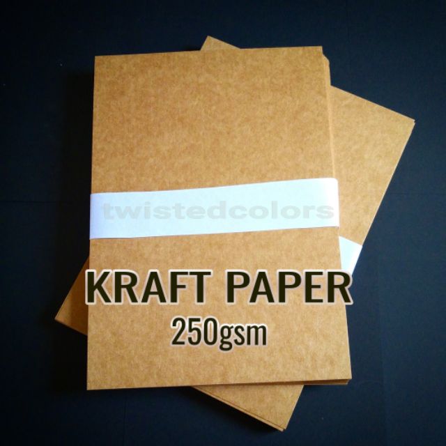 Kraft Paper 250Gsm 10-50Pcs/Pack A4 Size | Shopee Philippines