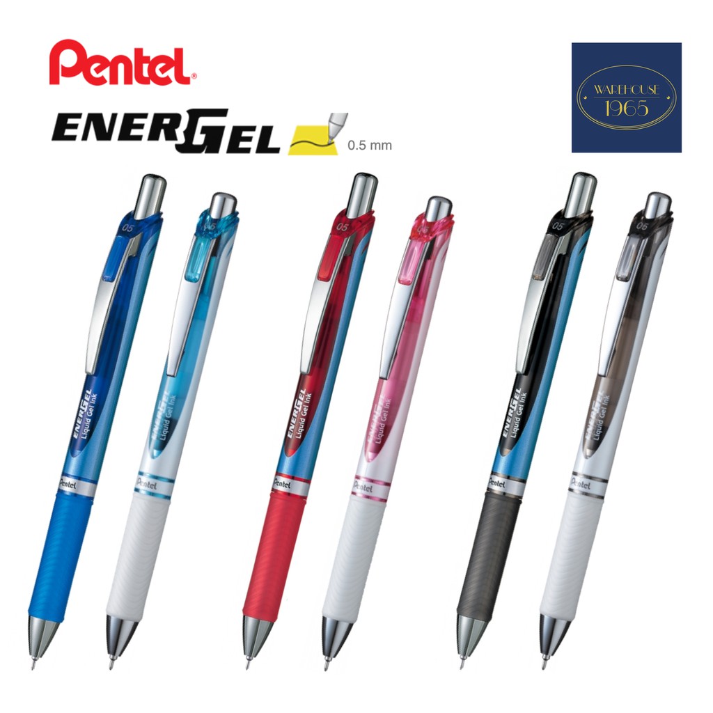 Pentel Energel gel pen 0.5 mm BLN75 With Replaceable Refill (Energel 0.5 mm.) Many Colors And ...