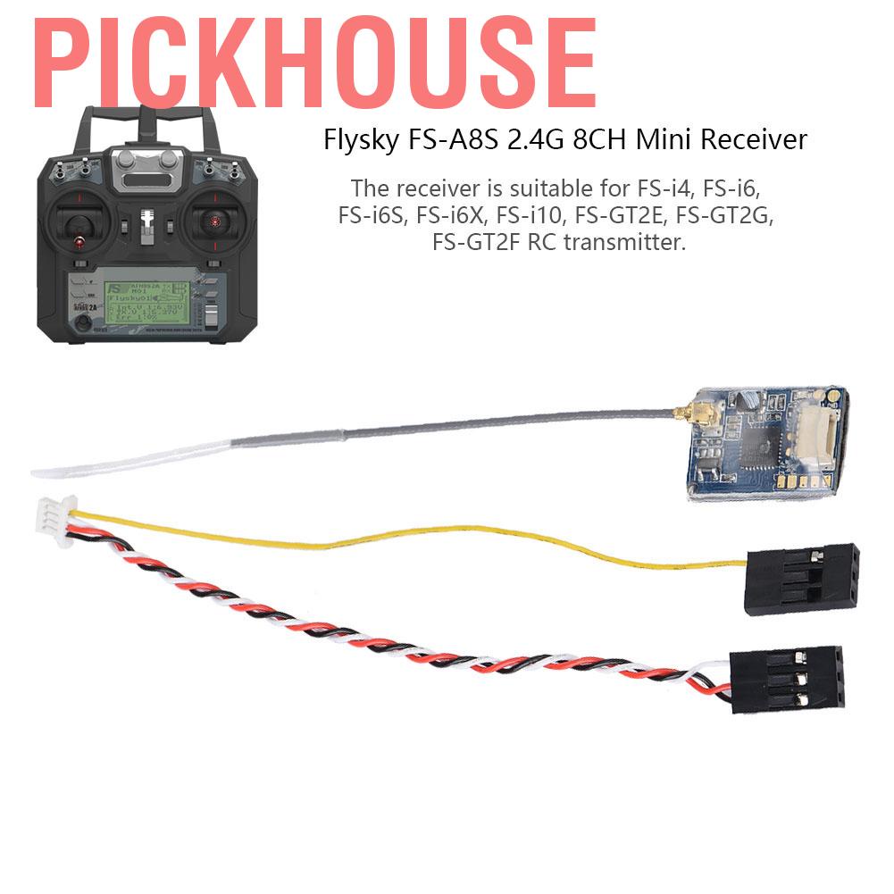 Pickhouse High Quality Flysky FS-A8S 2.4G 8CH Mini Receiver w/ PPM i ...
