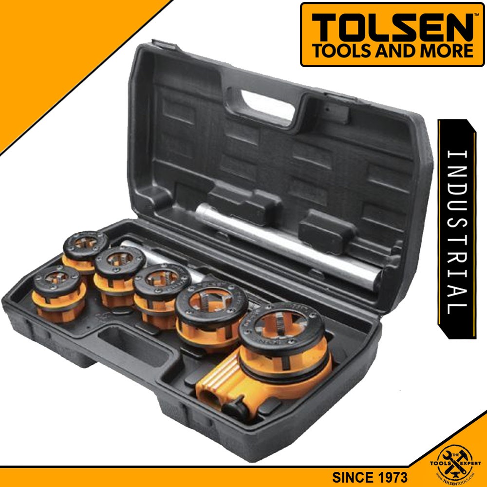 Tolsen 33011 Industrial 9pcs Pipe Threading Set 1/4" To 1-1/4" | Shopee Philippines