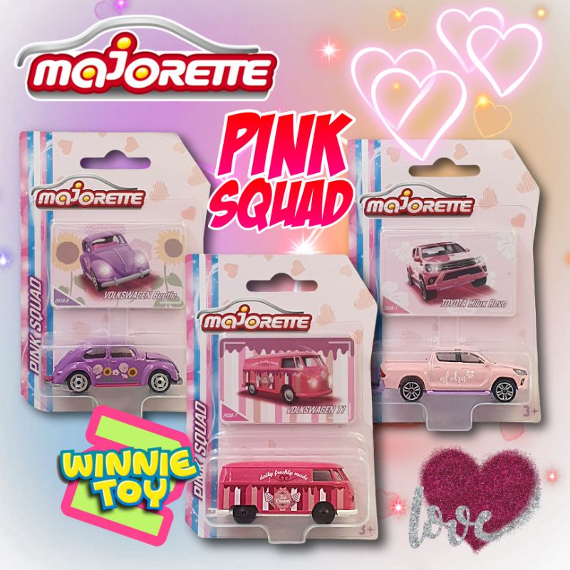 Majorette pink squad Model Car winnietoys | Shopee Philippines