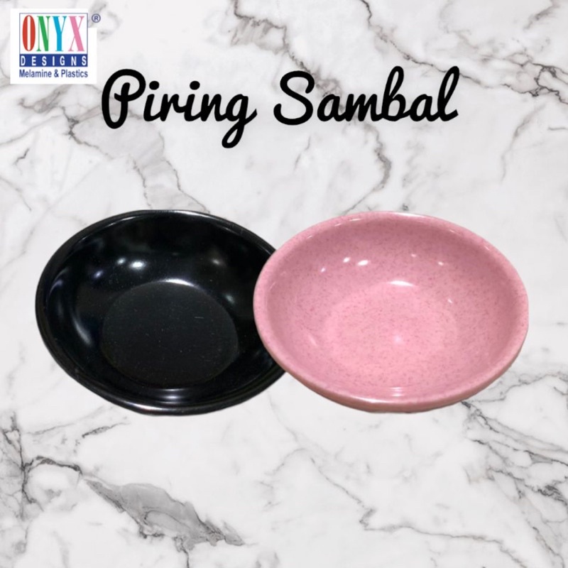 Onyx Melamine Sambal Plate / Melamine Sambal Place for Mayonnaise Soy ...