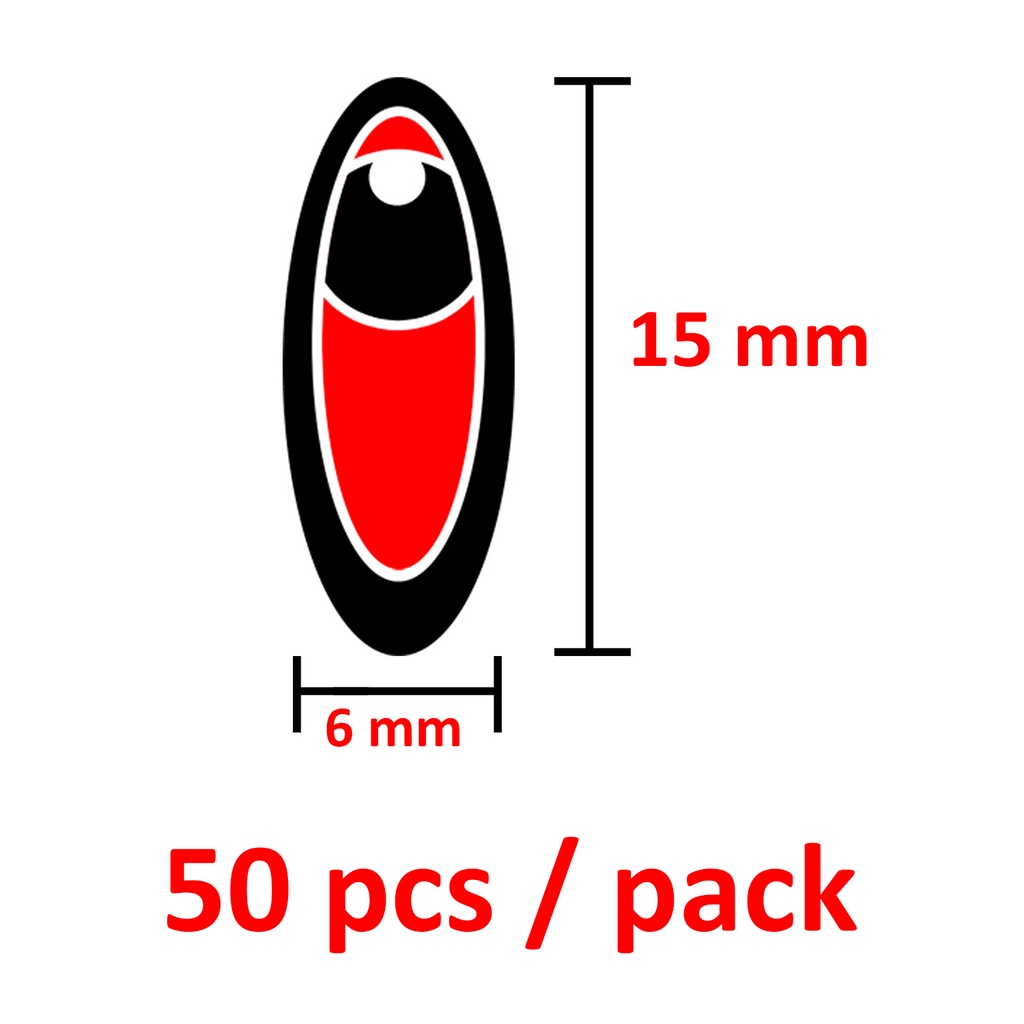 MATA 2d Hologram Rainbow Fish Eye Sticker SFC JM Sea Floor Control Metal Jig | Shopee Philippines