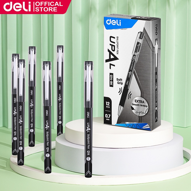 Deli Gel Pen Ballpoint Pen Black/Blue Writing Stationery School Office ...