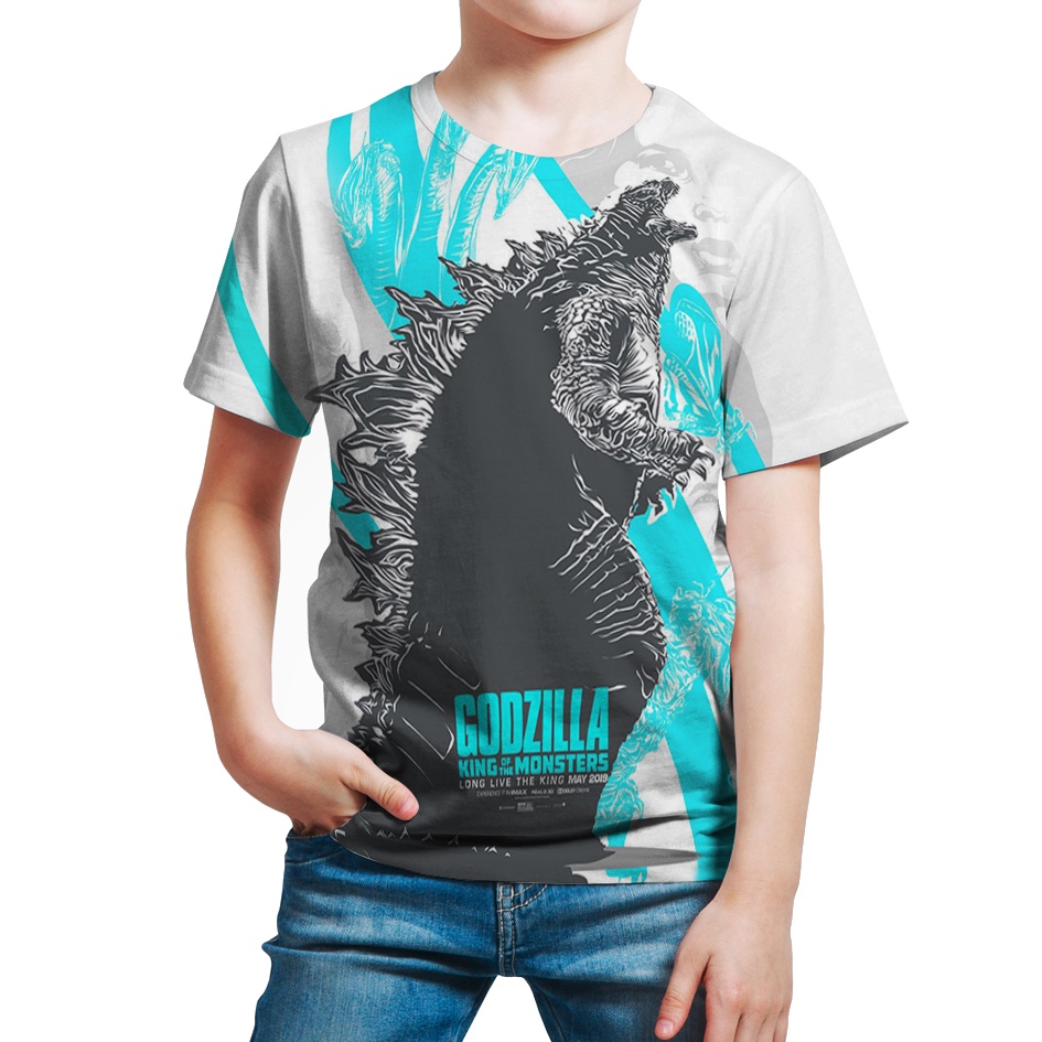 3-13 Years Old [Godzilla] Baju Baby Boy Girl Budak Lelaki T-shirt ...