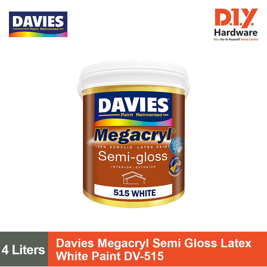 Davies Megacryl Semi Gloss Latex (Dv-515) 4L | Shopee Philippines