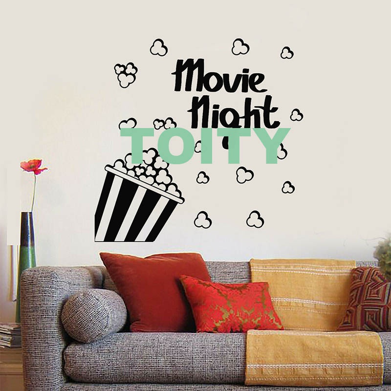 Filming Art Cinema Movie Wall Sticker Acter Producer Filmstrip Vinyl ...