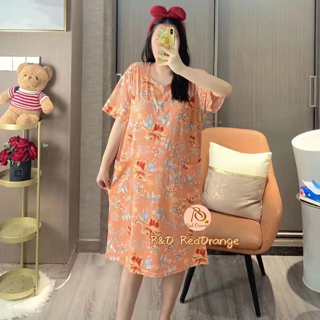 R&O #DS2 Korean daster dresses double pocket Plus Size sleepwear ...