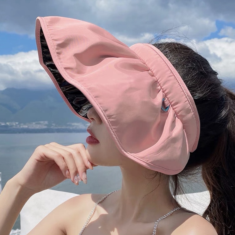 Women Empty Top Hat Korea Style Shell Hat Sun Hat Foldable | Shopee ...