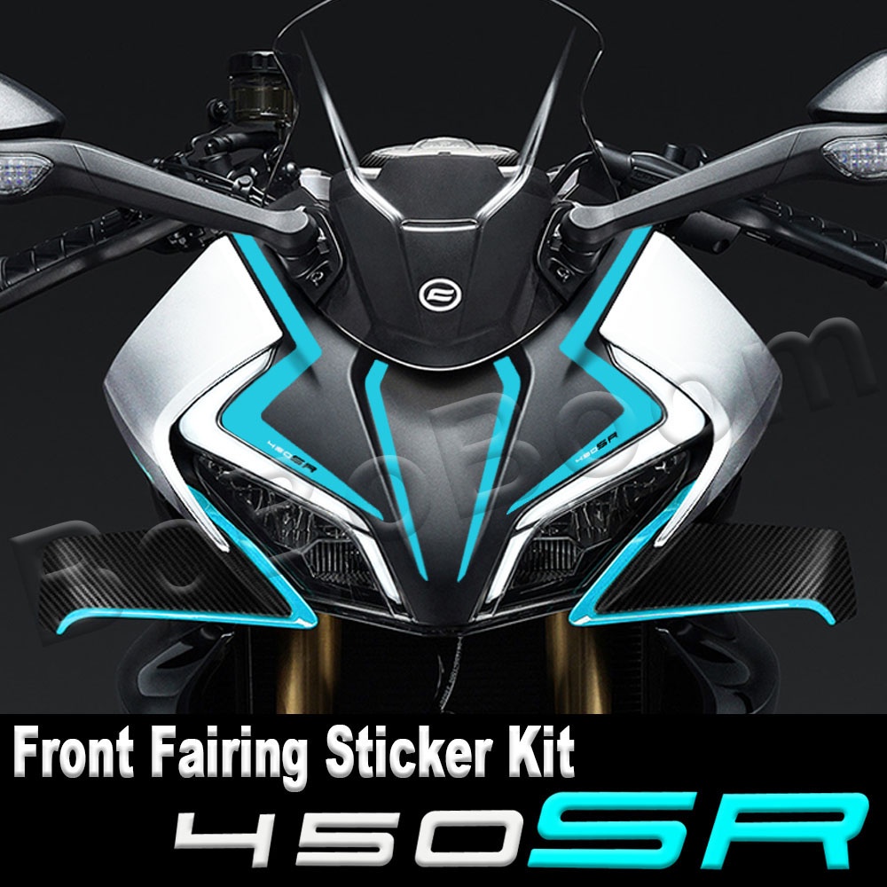 Reflective Motorcycle Front Fairing Sticker Decoration Stripe Decal ...