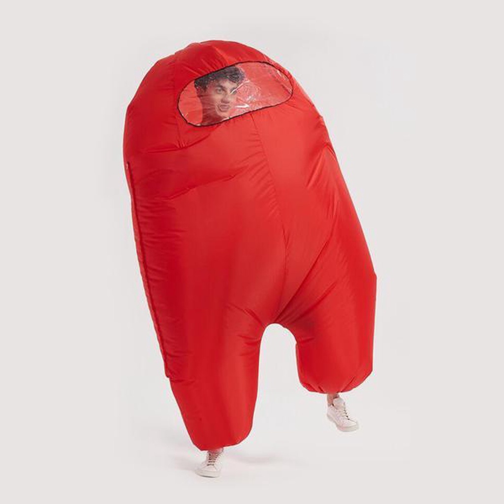 Game Among Us Costume Cosplay Mask Funny Inflated Garment You're Dumb ...