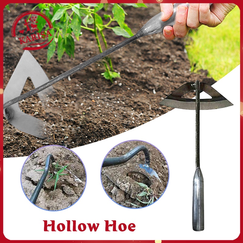 Garden Weeding Hoe Tool Durable Steel Hardened Hollow Hoe Gardening ...