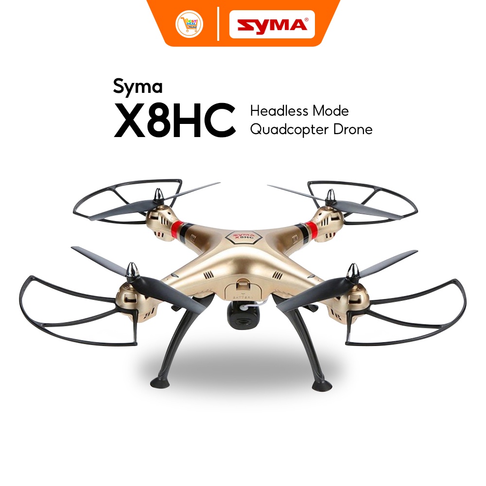 Syma X8HC 2.0MP HD Camera 4 Channel 2.4GHz Headless Mode Quadcopter ...