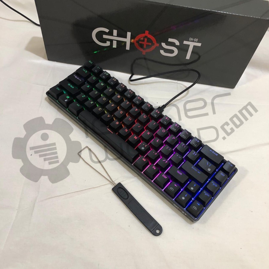 Paradox Gaming GHOST IBM68K Black Mechanical Gaming Keyboard | Shopee ...