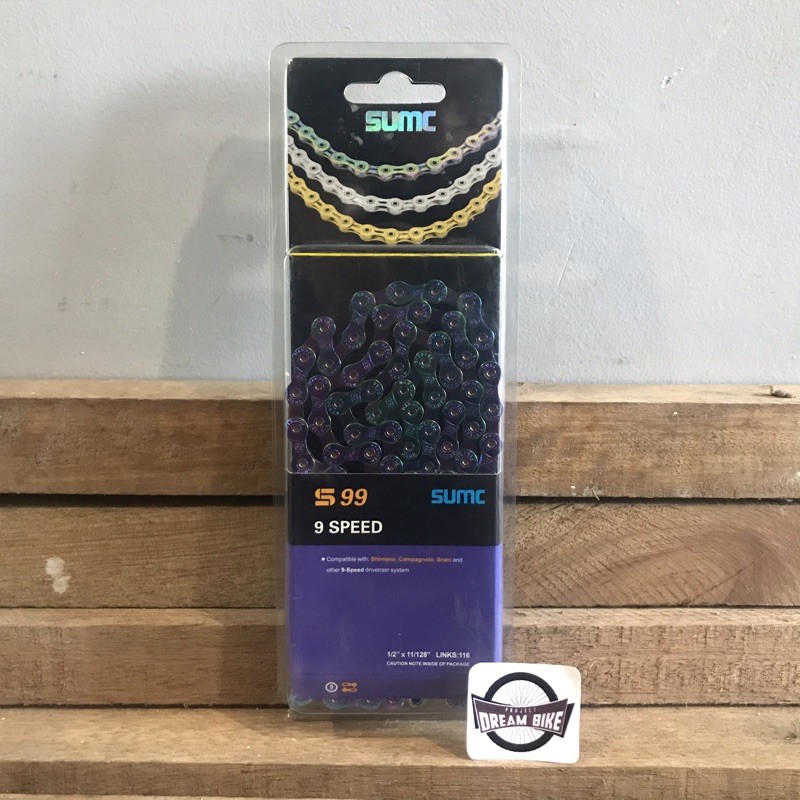 SUMC BICYCLE CHAIN 9-speed OILSLICK | Shopee Philippines