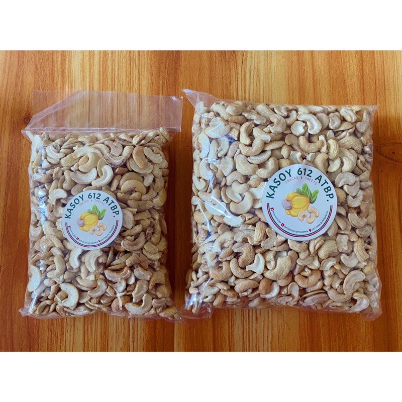 Premium Roasted Kasoy Nuts BIG SIZE (Plain, unsalted cashew) | Shopee ...