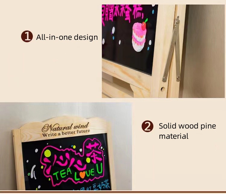 LED Electronic Fluorescent Board Luminous Word Billboard Shop ...