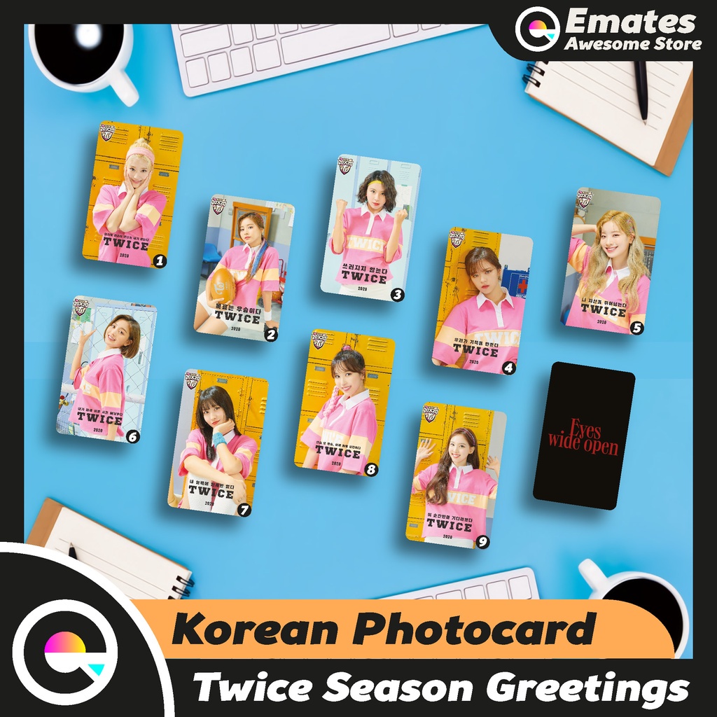 Photocard twice Season Greetings Tzuyu momo Nayeon Sana Jeongyeon Jihan ...